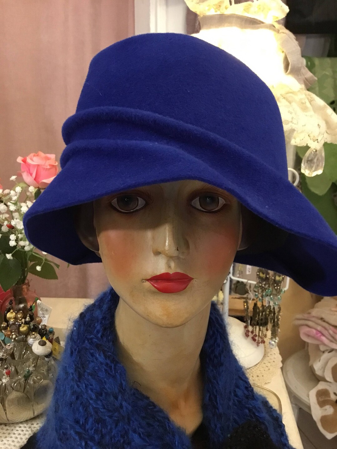 Nice Rabbit Felt Hat Taupé Retro Style 1930 - Etsy