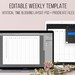 Editable Weekly Layout for Digital Planner PSD Procreate Files Vertical ...