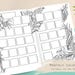 Editable Monthly Layout Landscape for Digital Planner PSD Procreate ...