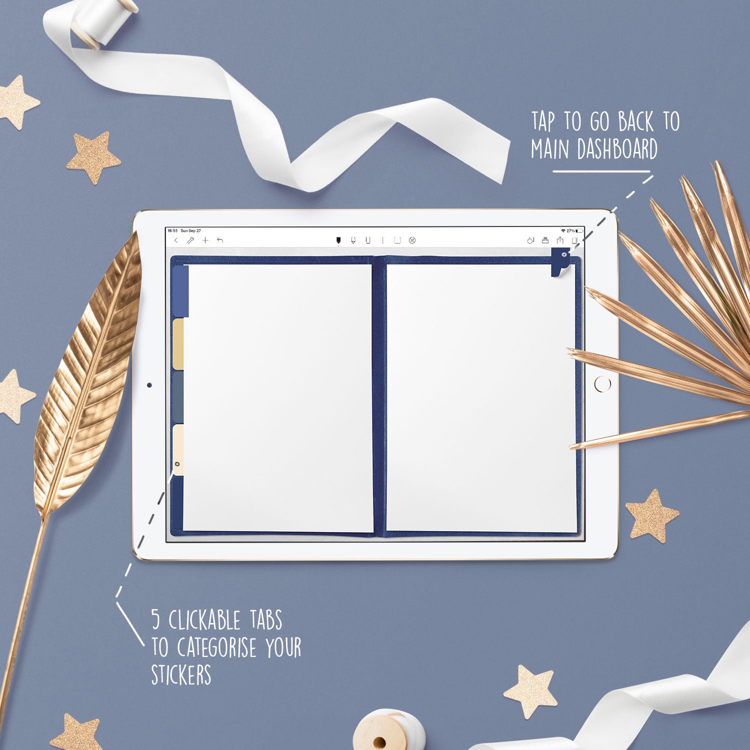 Digital Sticker Book Blank Sticker Album With Links Digital | Etsy