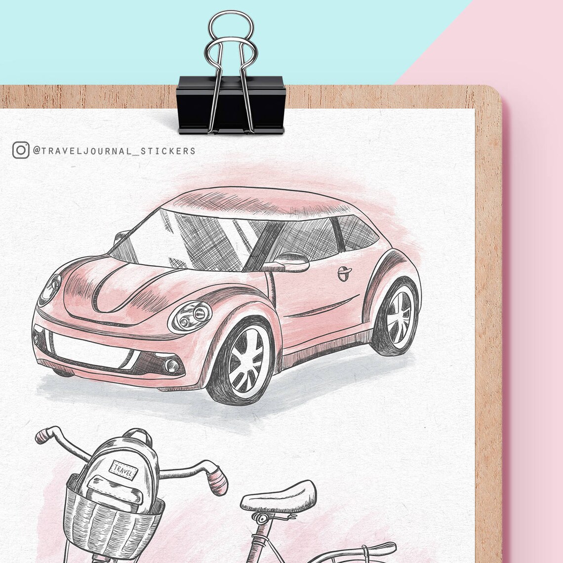 Transportation Stickers Travel Stickers Vehicles Clipart | Etsy