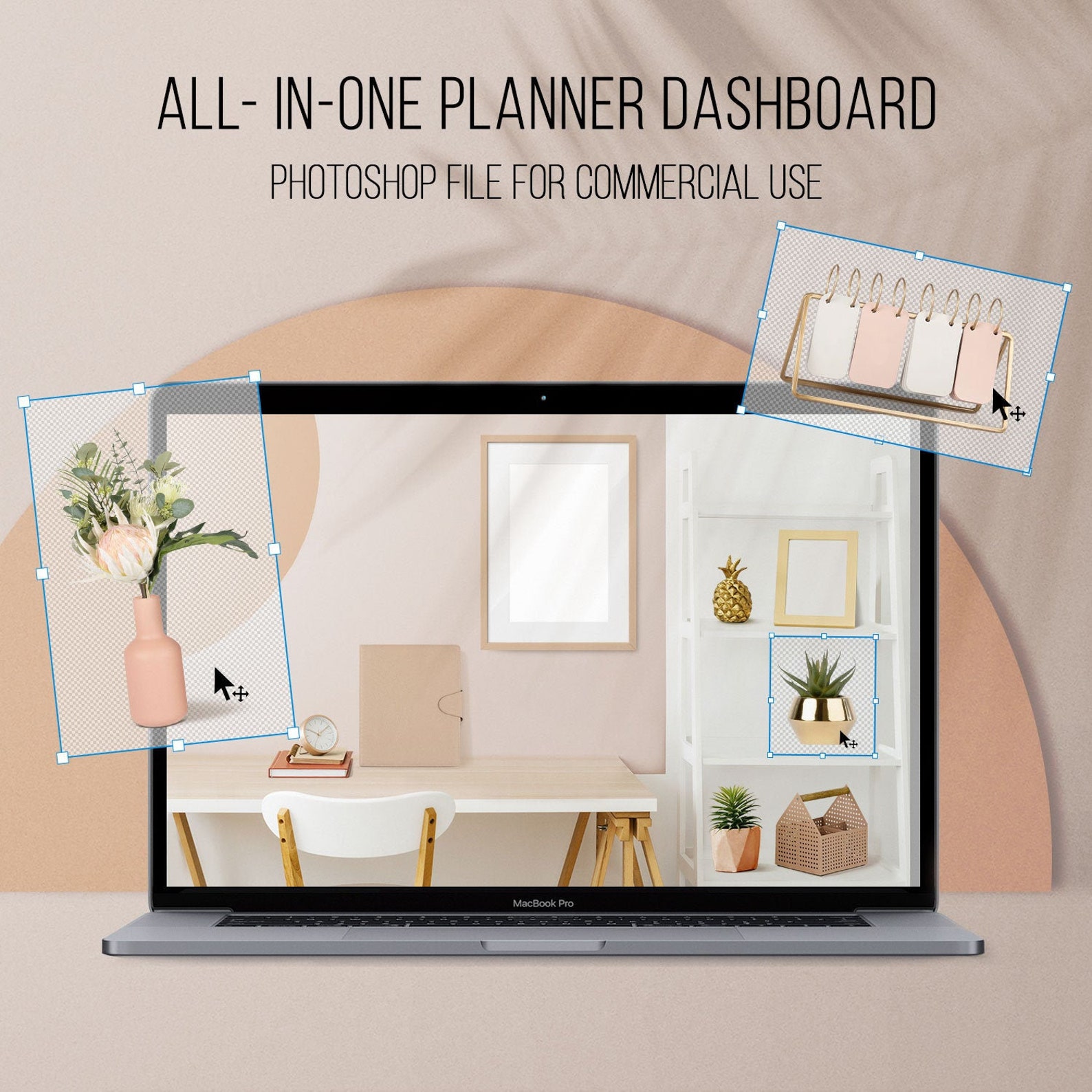 Digital Planner for Commercial Use Planner Dashboard All-in-one PSD ...