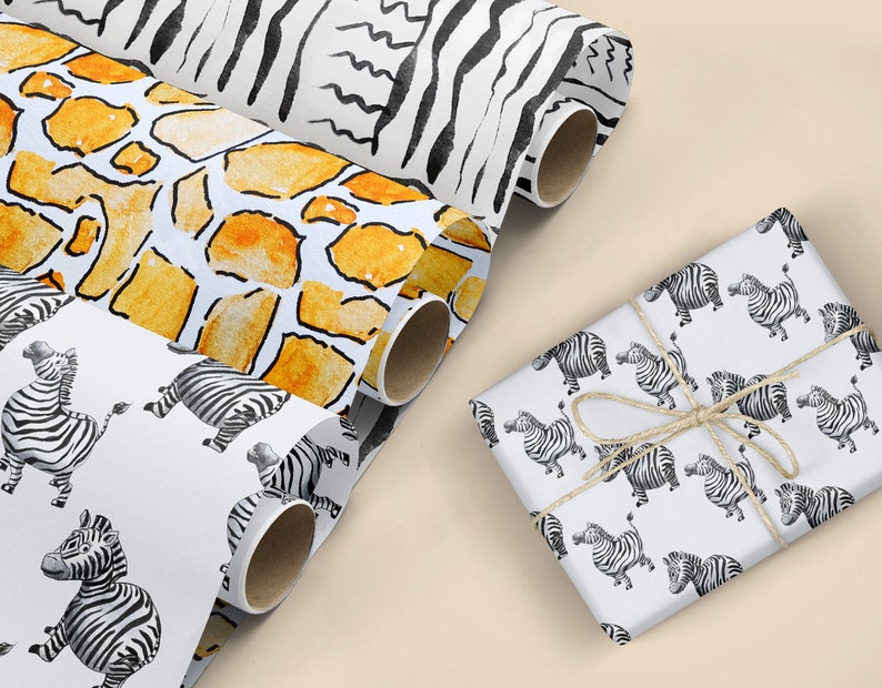 Safari Animals Digital Papers Seamless Patterns Pack for - Etsy