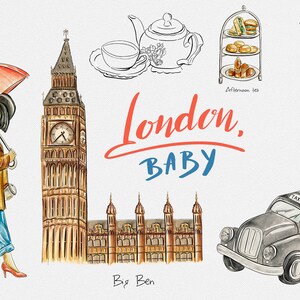 London Sticker Pack for Travel Journal or Planner Printable Travel ...
