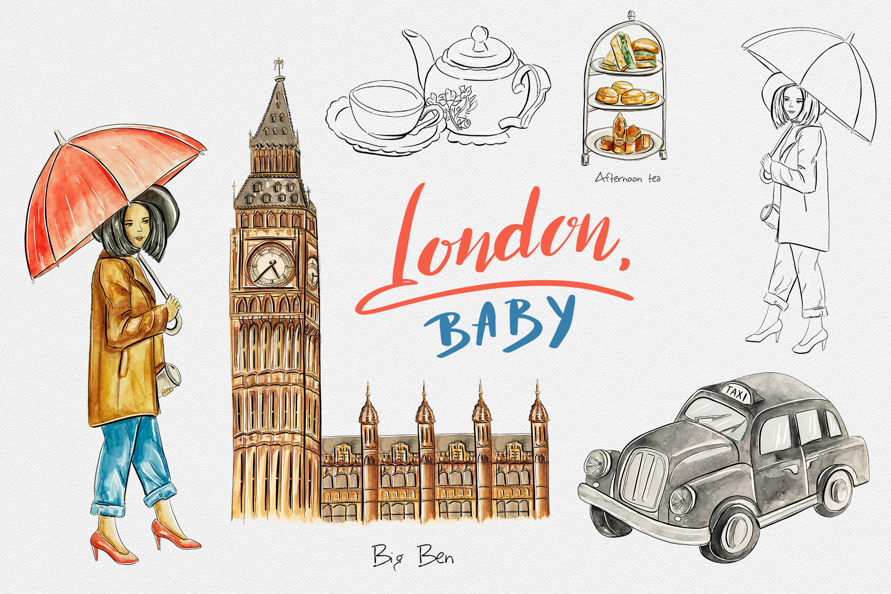 London Sticker Pack for Travel Journal or Planner Printable - Etsy