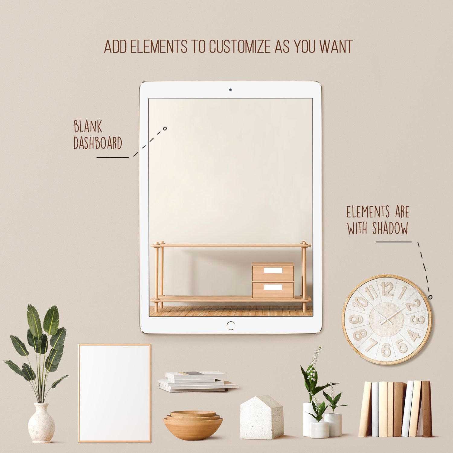 Customizable Digital Planner Dashboard and Elements to Design | Etsy