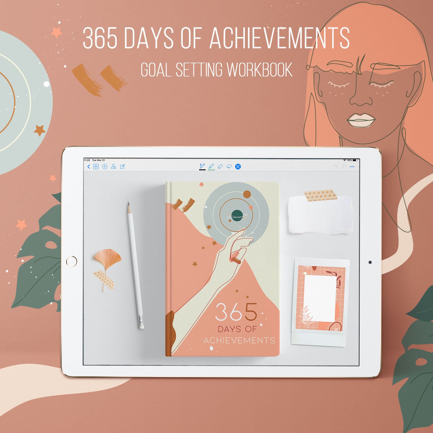 365 Days of Achievements Daily Digital Goal Planner Writing | Etsy