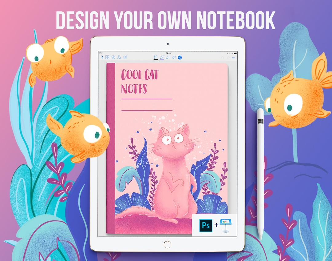 Design Your Own Digital Notebook Custom iPad Notebook Create ...