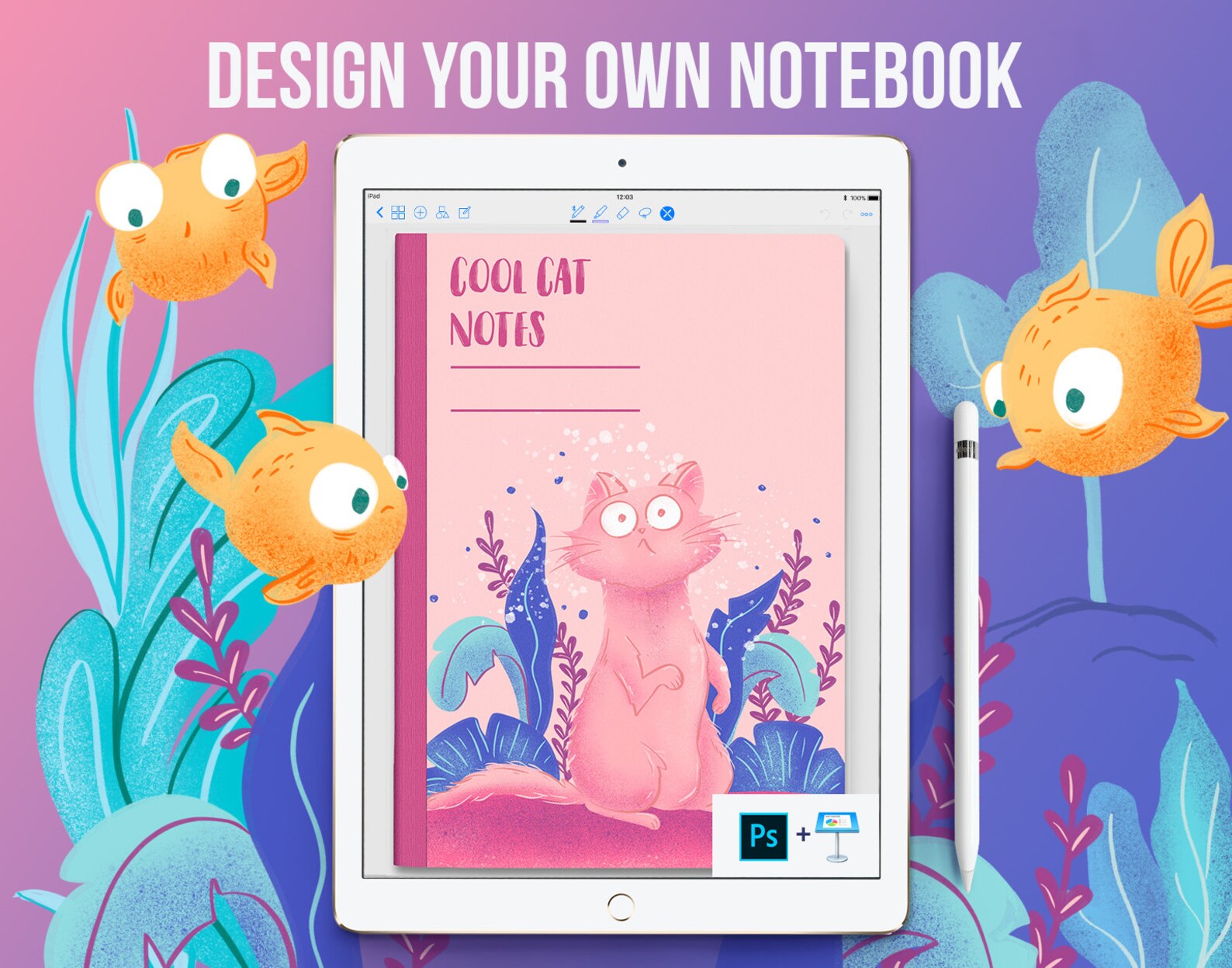 Design Your Own Digital Notebook Custom Ipad Notebook Create | Etsy