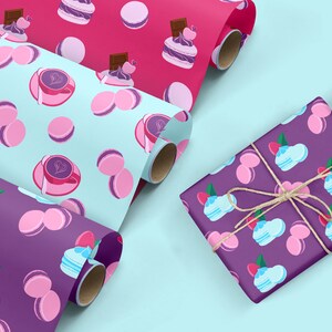 Macaroon Digital Paper Pack Seamless Patterns for Scrapbook Pages ...