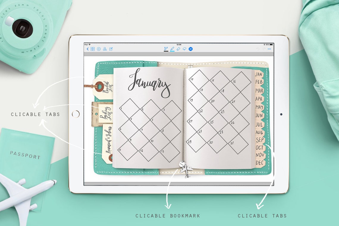Travel Journal Trip Planner Travel Diary Digital Travelers - Etsy Australia