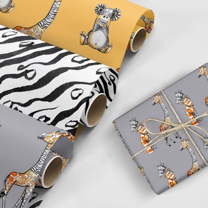 Safari Animals Digital Papers Seamless Patterns Pack for Scrapbook ...