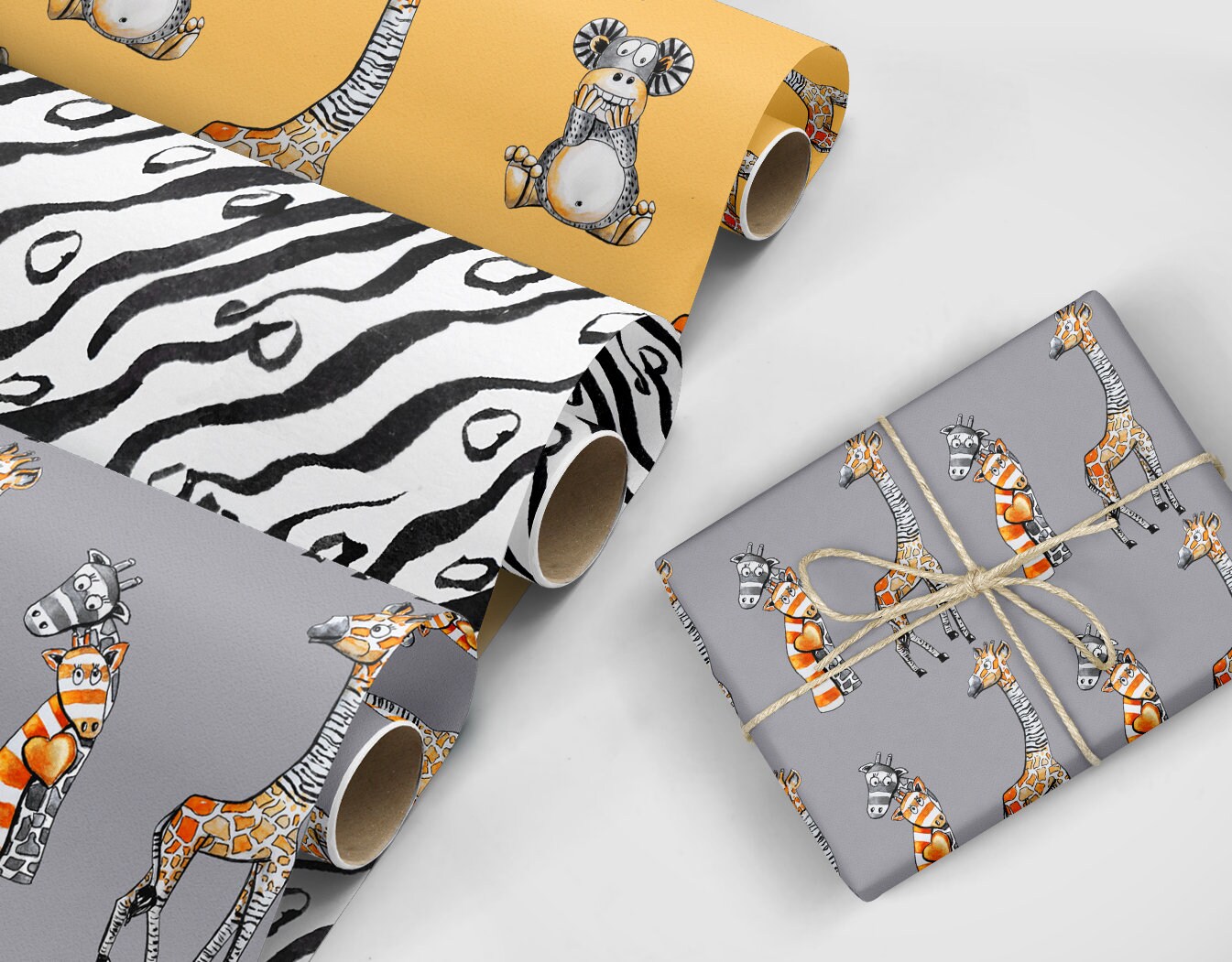 Safari Animals Digital Papers Seamless Patterns Pack for - Etsy