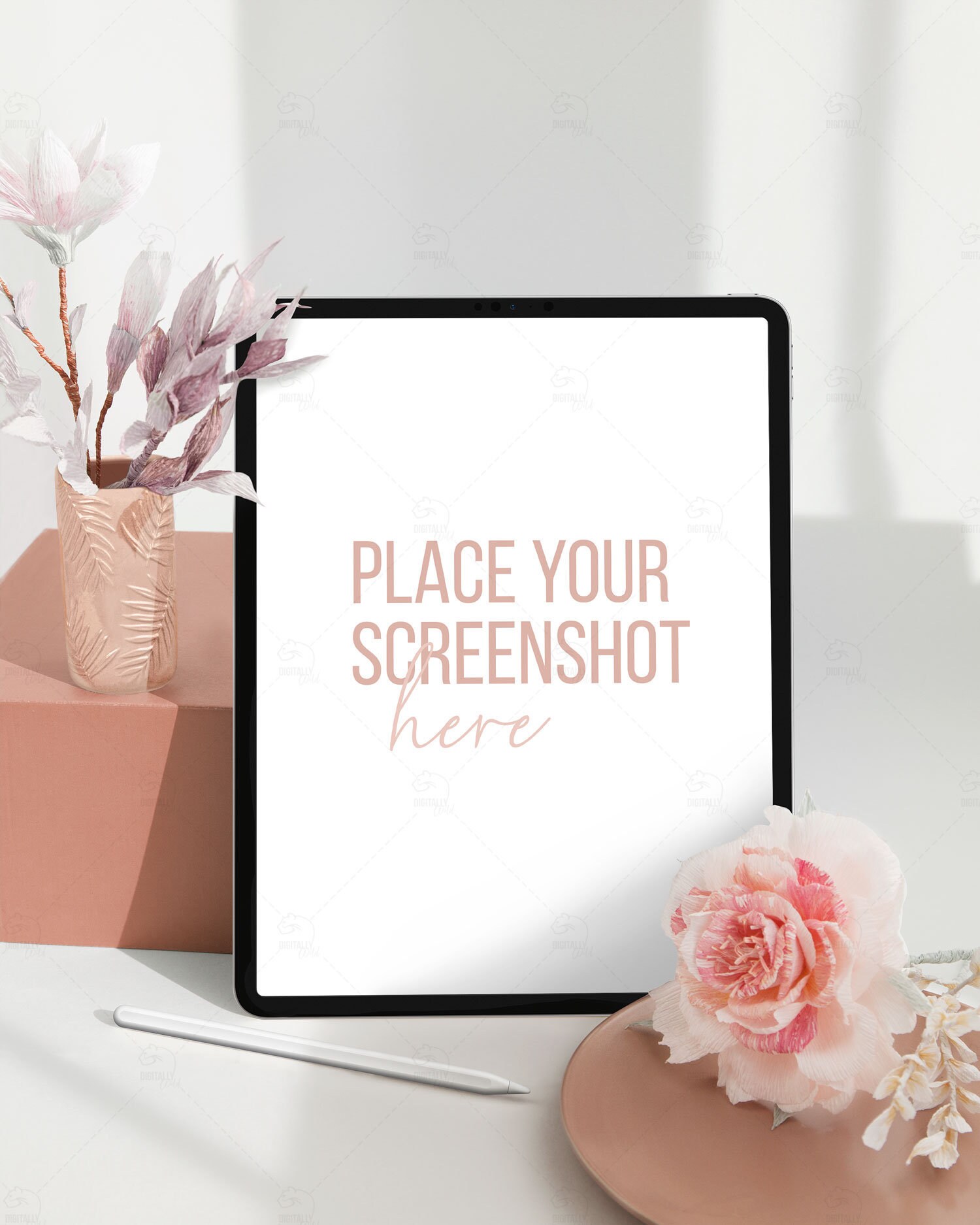 IPad Mockup Branding Instagram Template Editable Front View Mock up ...
