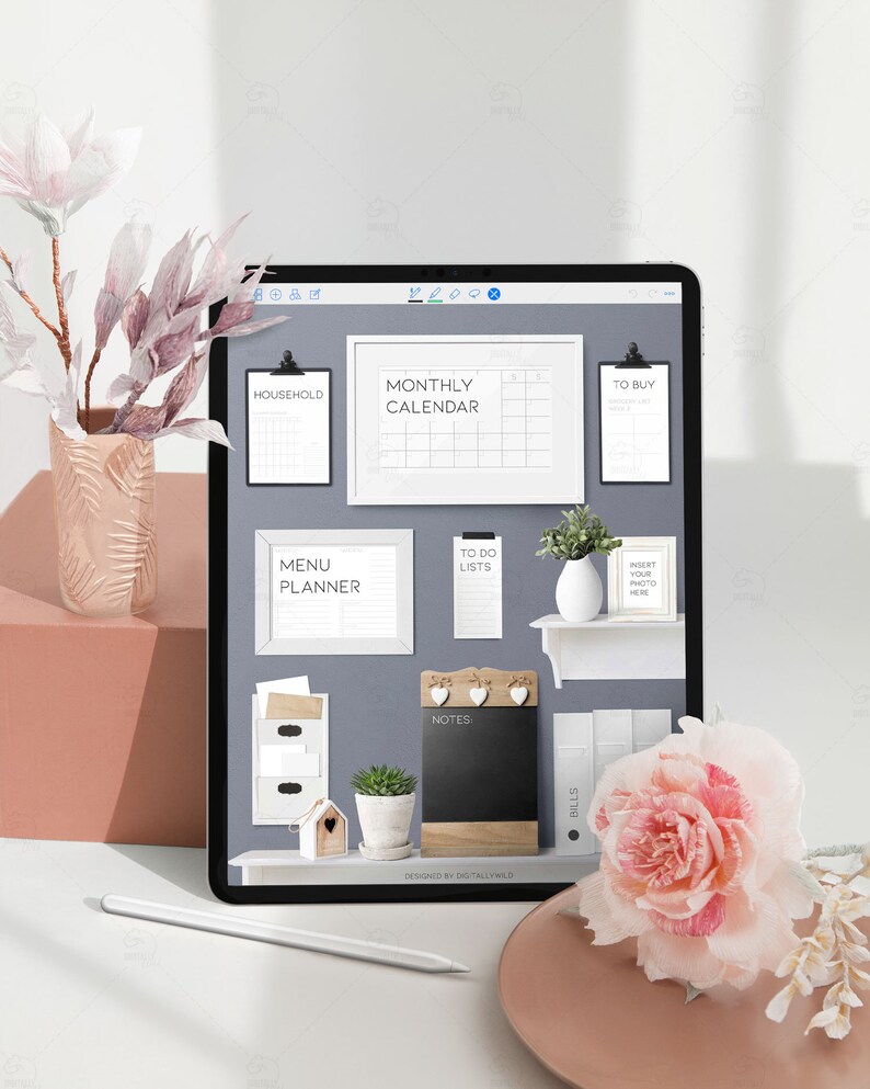 IPad Mockup Branding Instagram Template Editable Front View Mock up ...