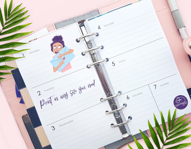 Happy Mail Newsletter Planner Stickers Letter Envelop Sticker | Etsy