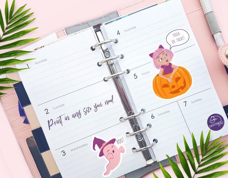Halloween Planner Stickers Halloween Clipart Trick or Treat | Etsy