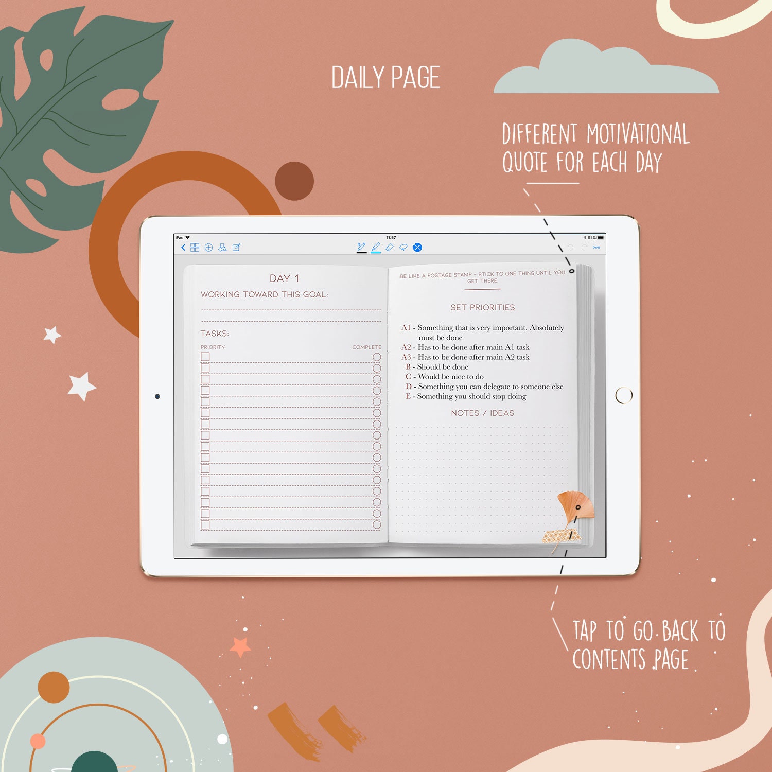 365 Days of Achievements Daily Digital Goal Planner Writing | Etsy