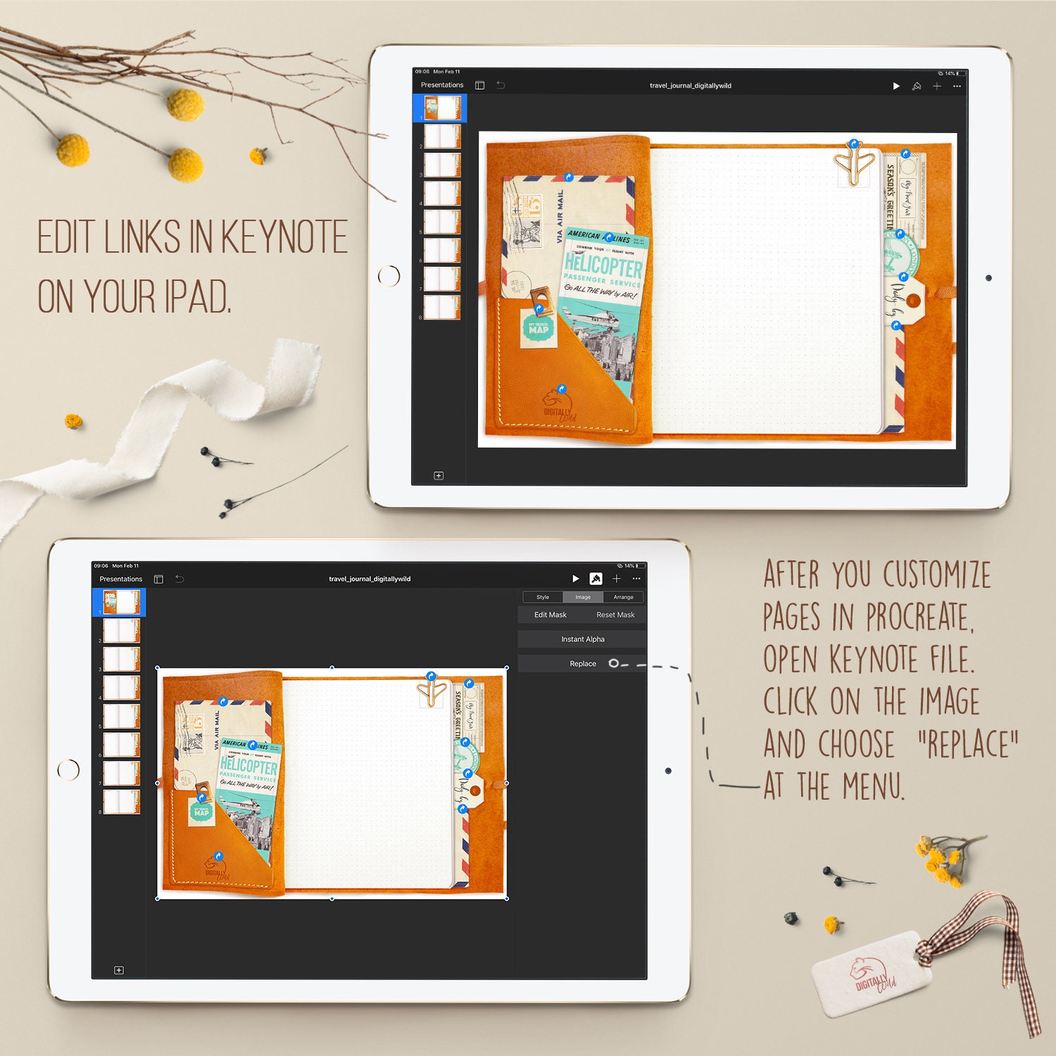 Customizable Digital Travel Journal Custom Travel Diary | Etsy