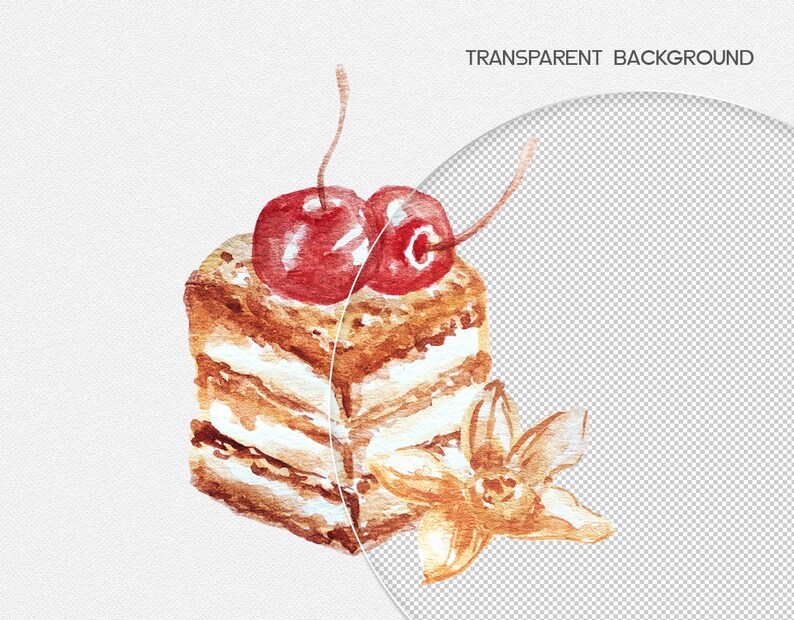 Vanilla Cake Digital Clipart Autumn Clipart Digital Stickers - Etsy