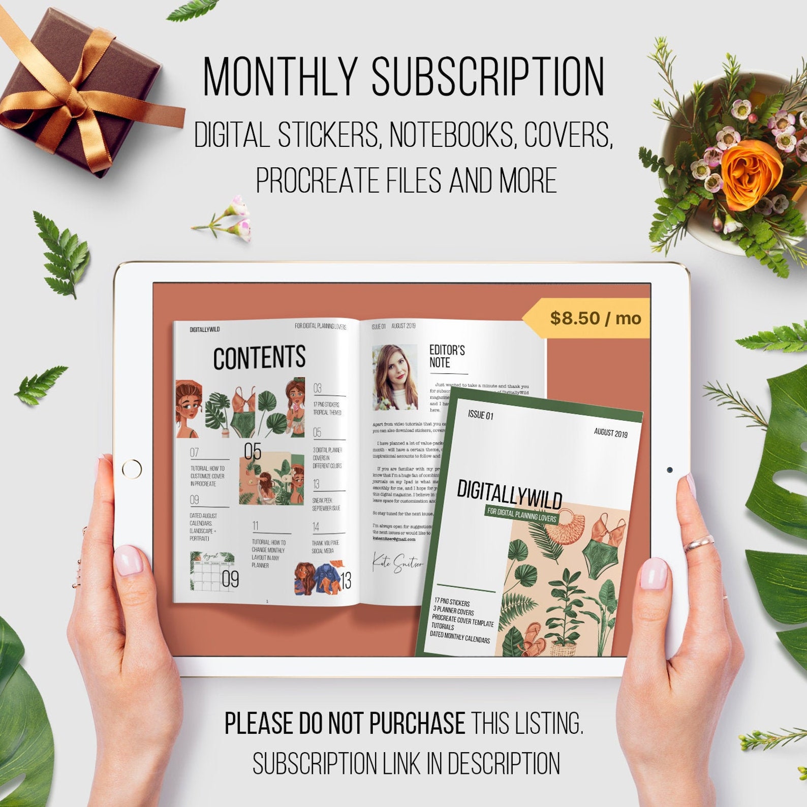 Monthly Subscription PDF Magazine With Links to Download - Etsy