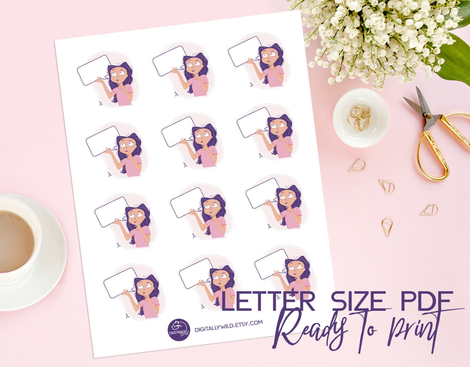 Speech Bubble Planner Stickers Appointment and Reminder - Etsy