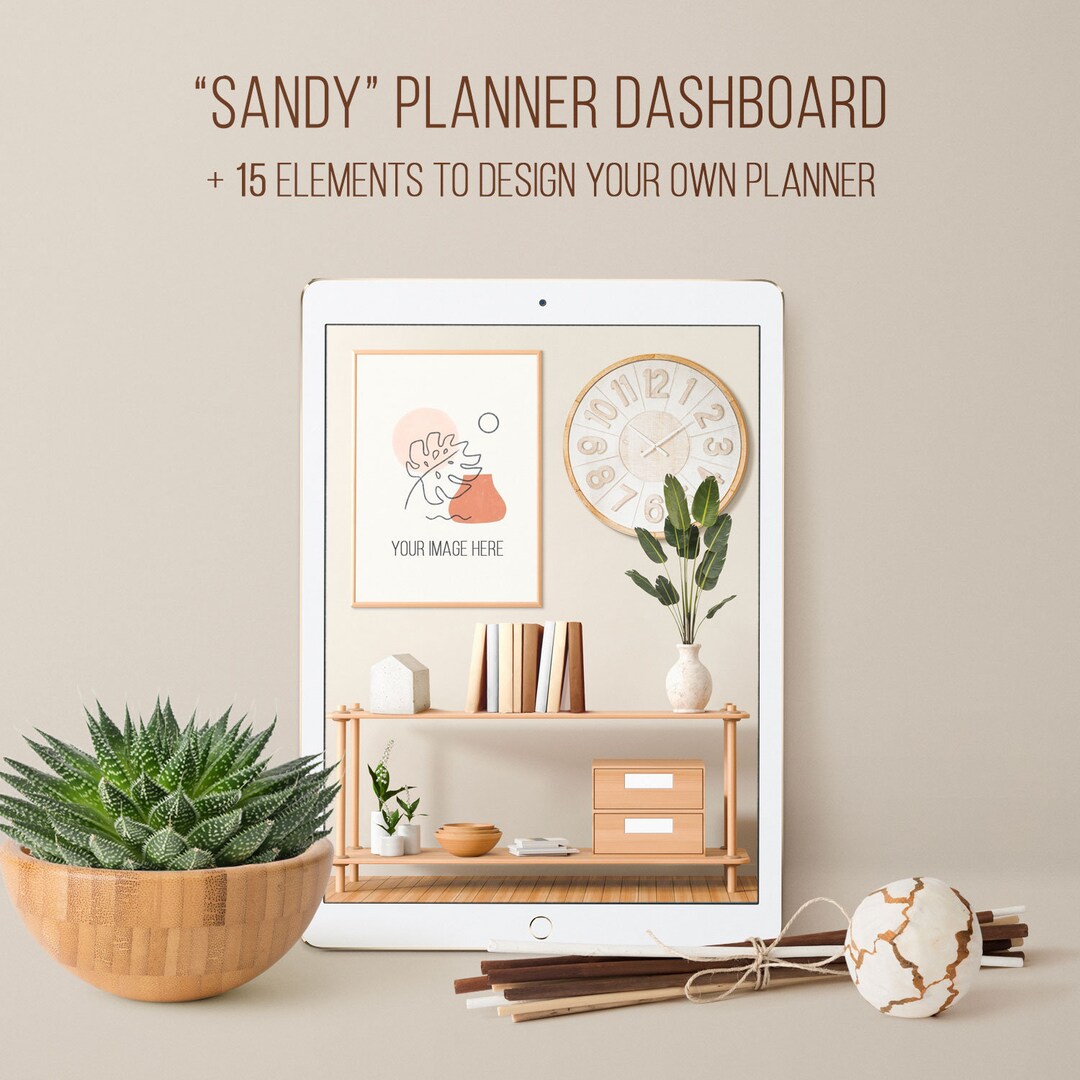 Customizable Digital Planner Dashboard and Elements to Design Your Own ...