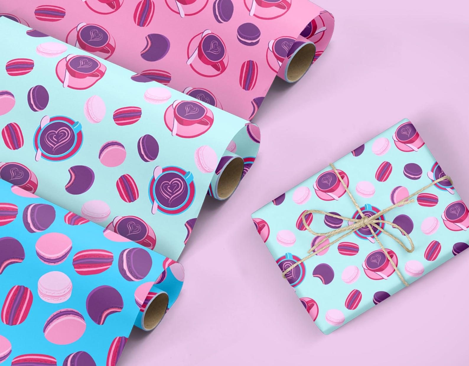 Macaroon Digital paper pack Seamless patterns for Scrapbook | Etsy