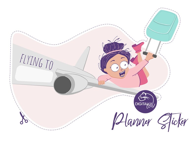 Flying to Travel Planner Stickers Flight Schedule Functional - Etsy