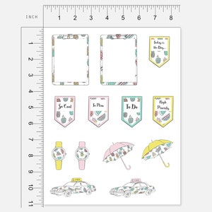 Pineapple and Watermelon Digital Planner Stickers Erin Condren Summer ...