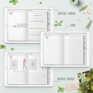 Wellness Digital Planner Fitness & Meal Planner Mental Health Goal ...