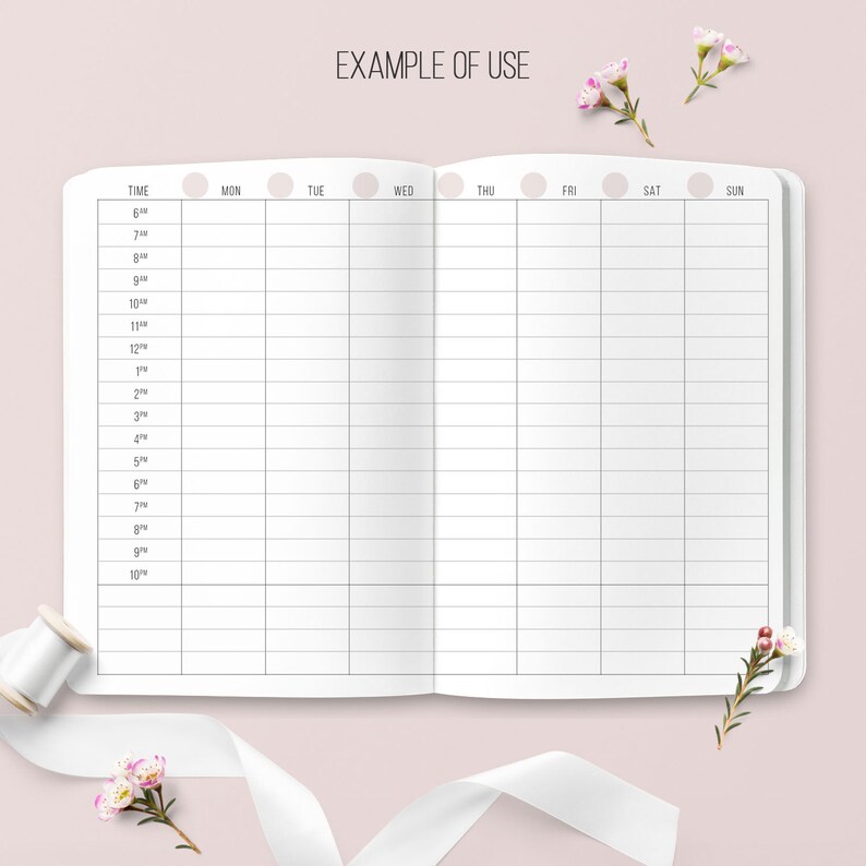 Editable Weekly Layout for Digital Planner PSD Procreate Files | Etsy