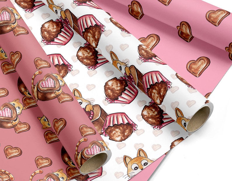 Candy & Cats Seamless Pattern Digital Papers Chocolate Paper - Etsy