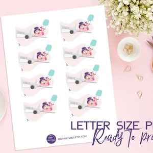 Flying to Travel Planner Stickers Flight Schedule Functional Printable ...