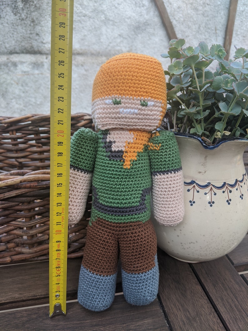 Minecraft Inspired Alex Crochet Amigurumi - Etsy