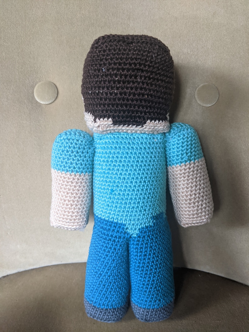 Minecraft Inspired Steve Crochet Amigurumi - Etsy