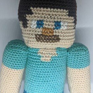 Minecraft Inspired Steve Crochet Amigurumi - Etsy