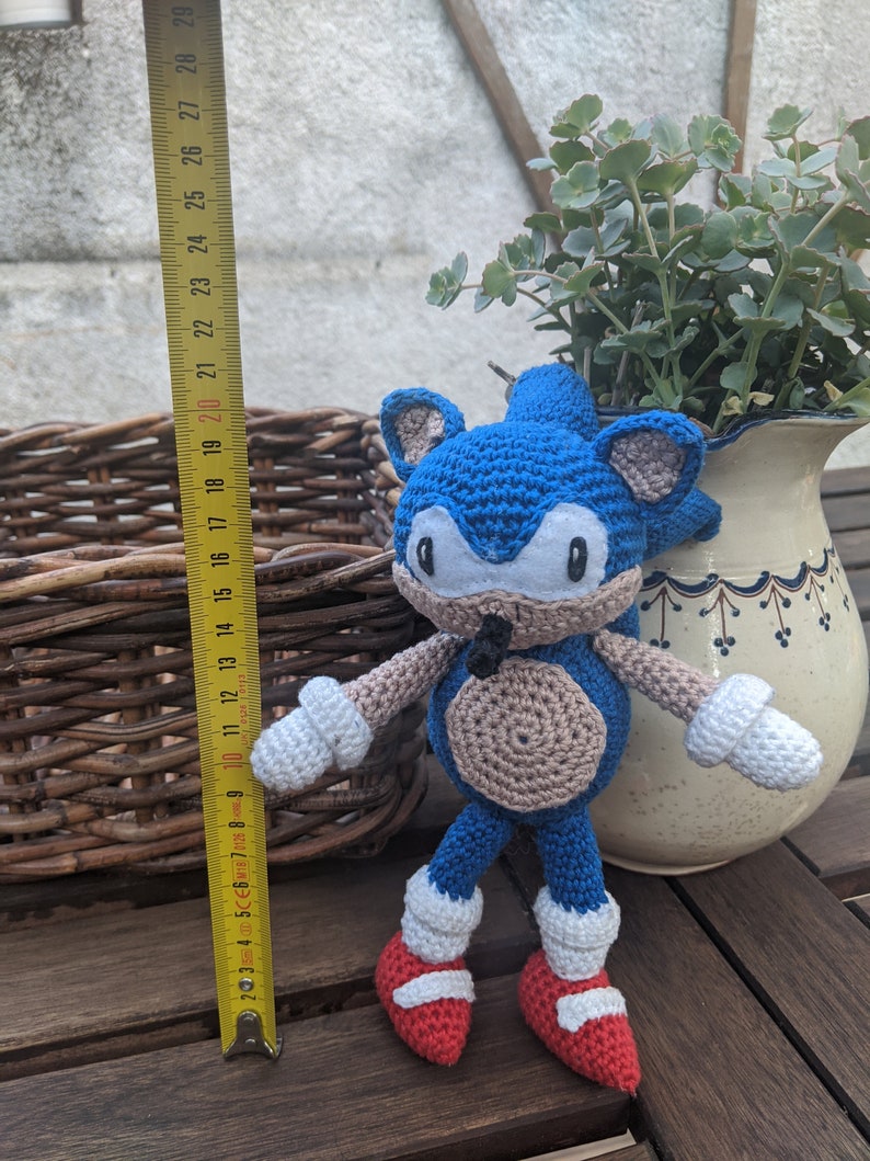 Sonic the Hedgehog Crochet Amigurumi Character - Etsy Canada