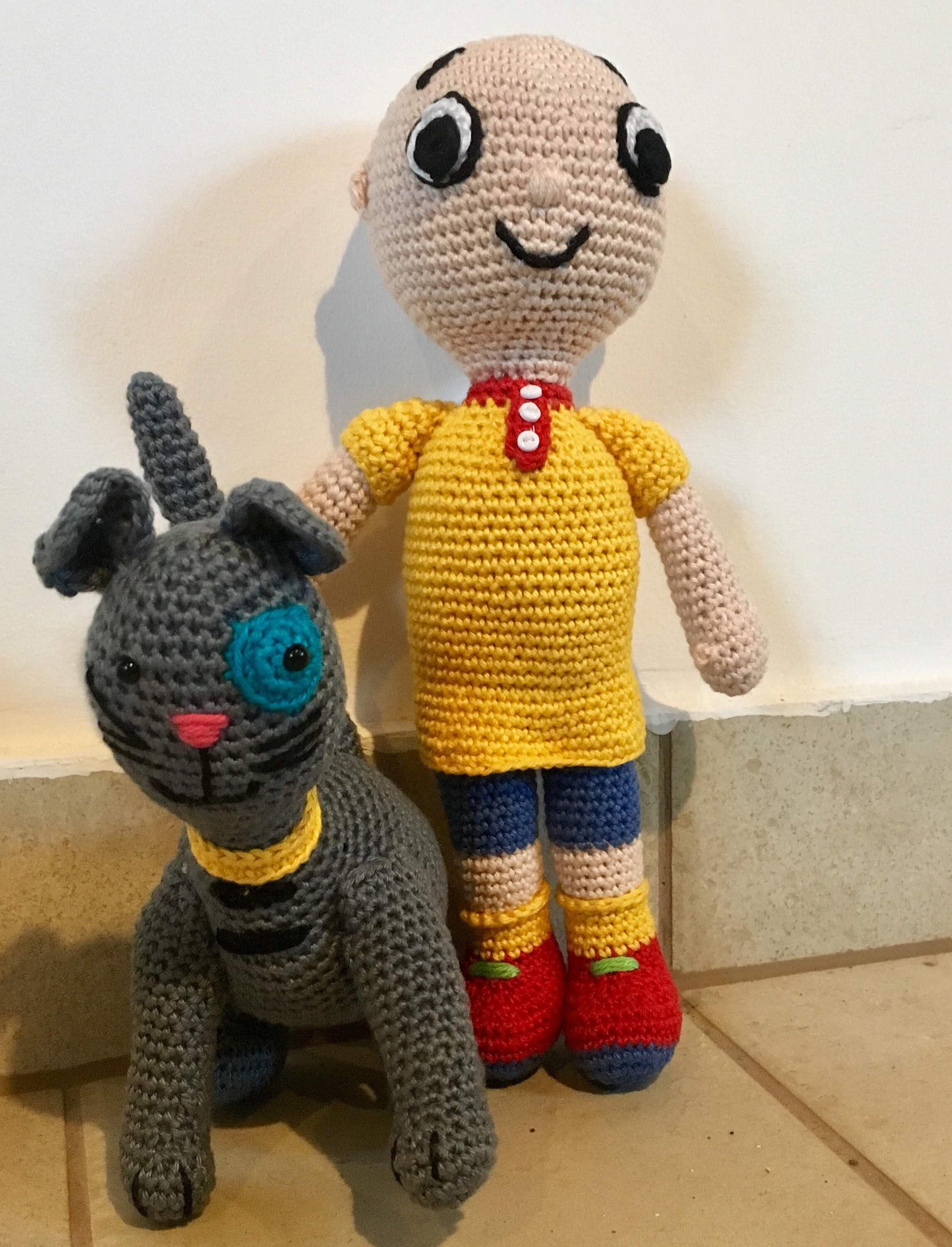 Caillou and Gilbert Cat Inspired Crochet Amigurumi Figures | Etsy Canada
