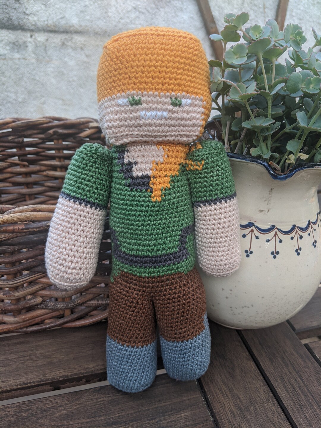 Minecraft Inspired Alex Crochet Amigurumi - Etsy