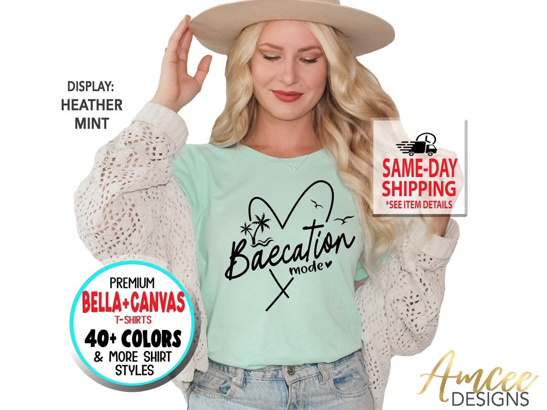 Baecation Mode, Couples Trip Shirt, Boyfriend Girfriend Trip, Ocean ...