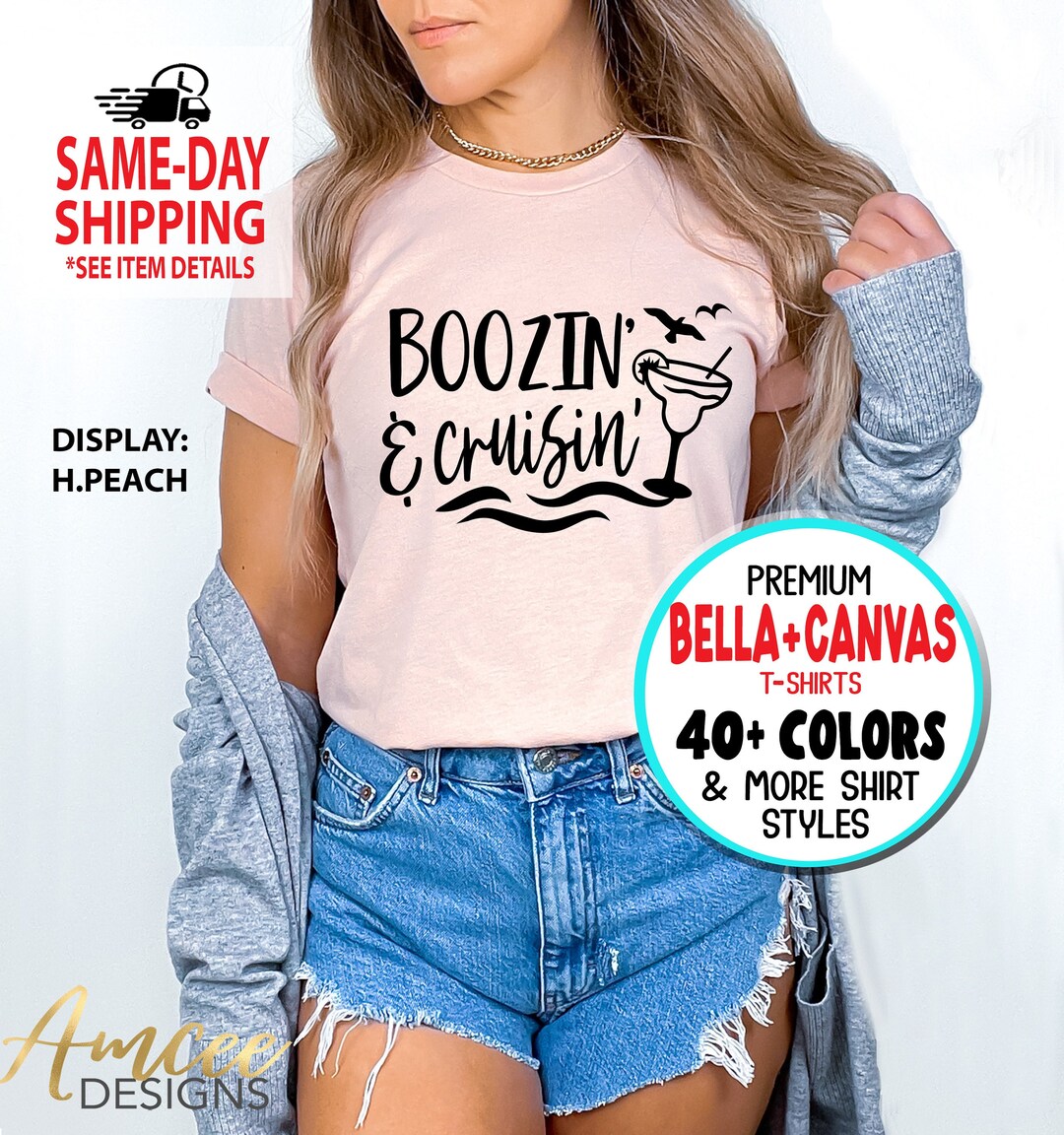 3019 - Boozin' and Cruisin', Cruise Ship Shirts, Summer Vacation ...