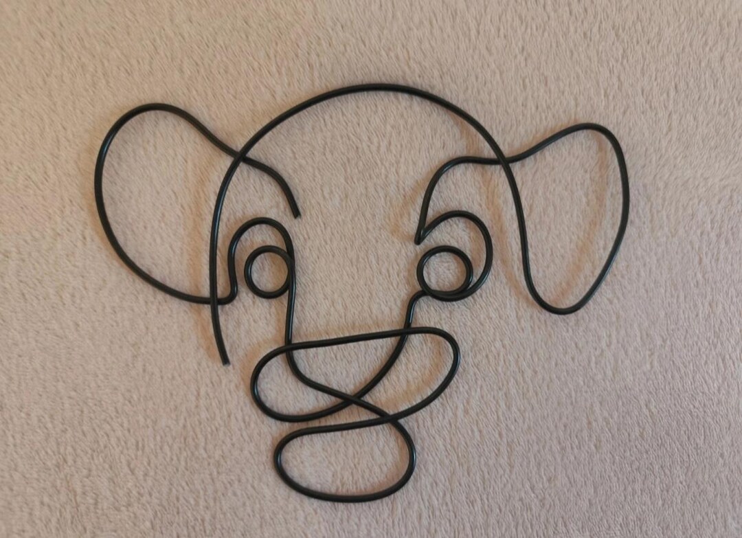Simba* the Lion King* Wire Art* Disney* Wall Decoration* Kids Room ...