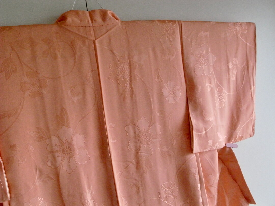 Vintage Haori, Iromuji Type With Damask Motif - Kimono Coat - for ...
