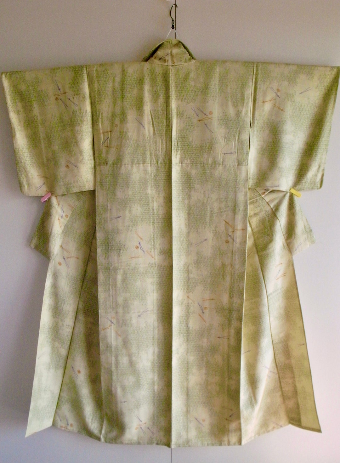 Vintage Japanese Kimono, Unlined (hitoe), 152cm - Wabi Sabi, Wafuku ...