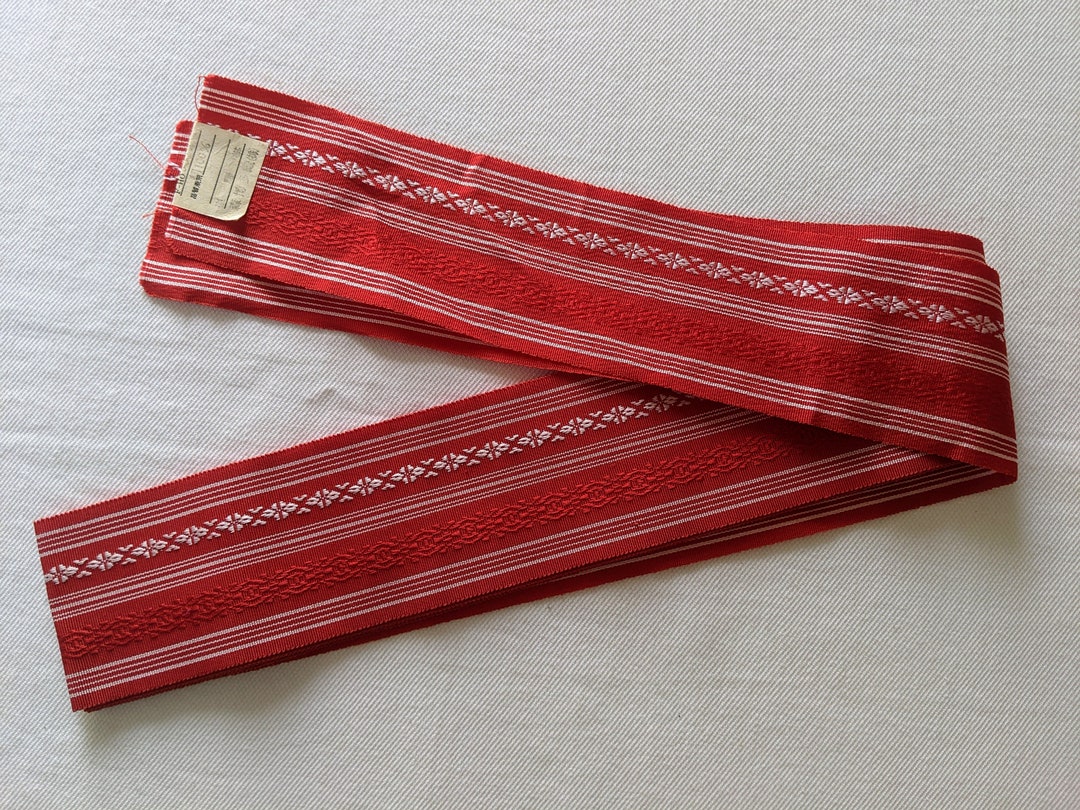 Vintage, Authentic Hakata Ori Silk Datejime / Koshihimo Kimono Fastener ...