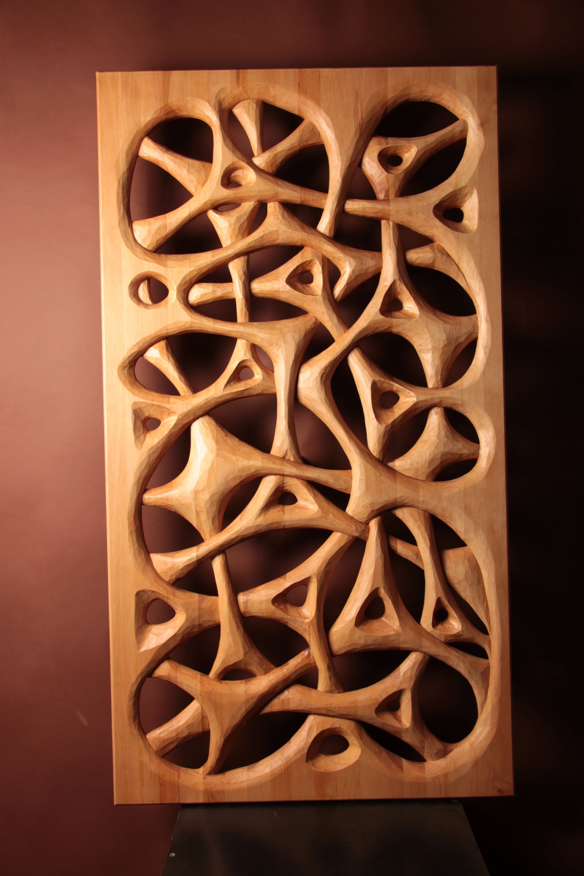 Abstract Hand Carved Wall Panel "connections" - Etsy