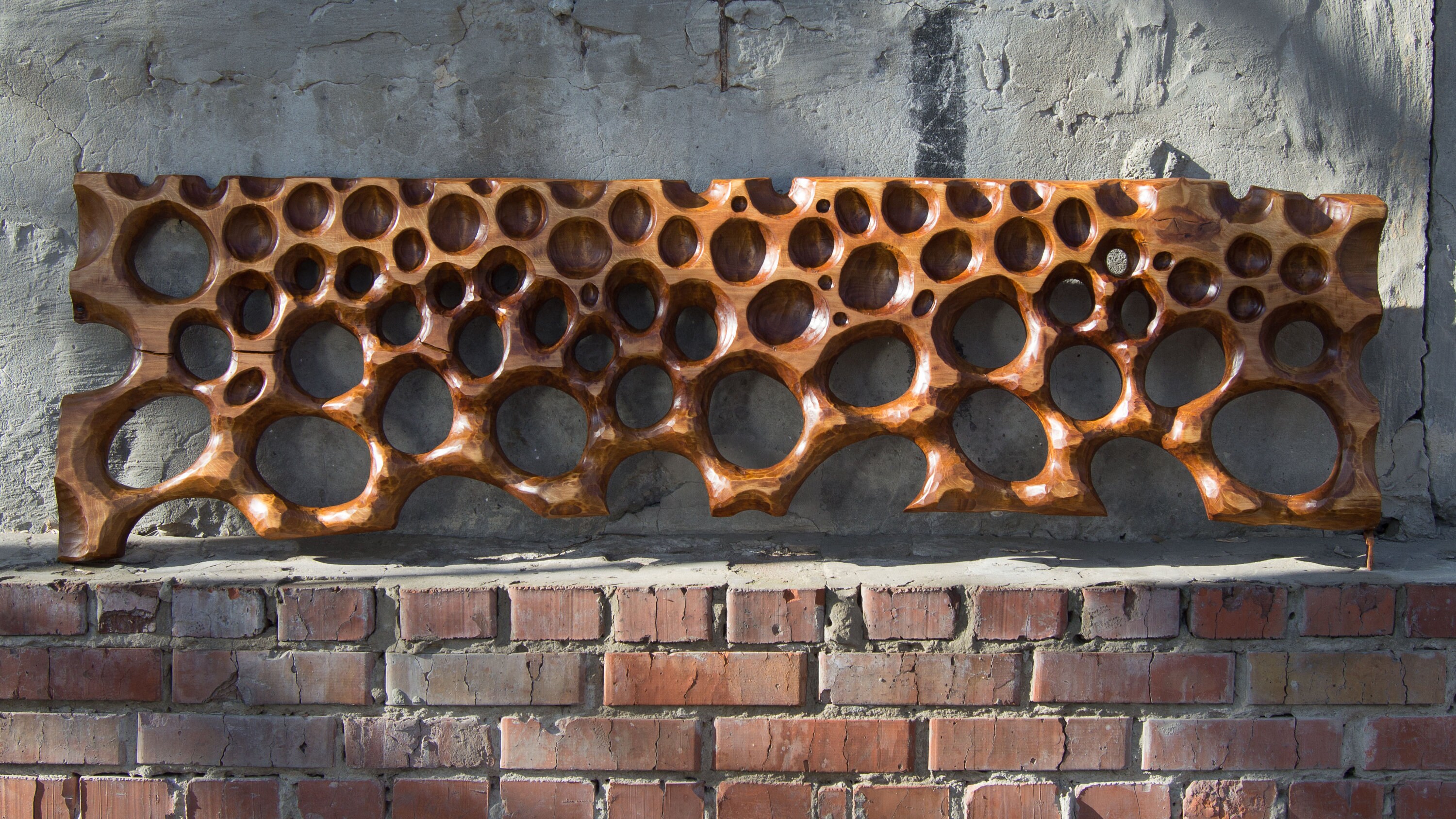 Wooden Hand Carved Panel bubbles Home Wall Decor - Etsy