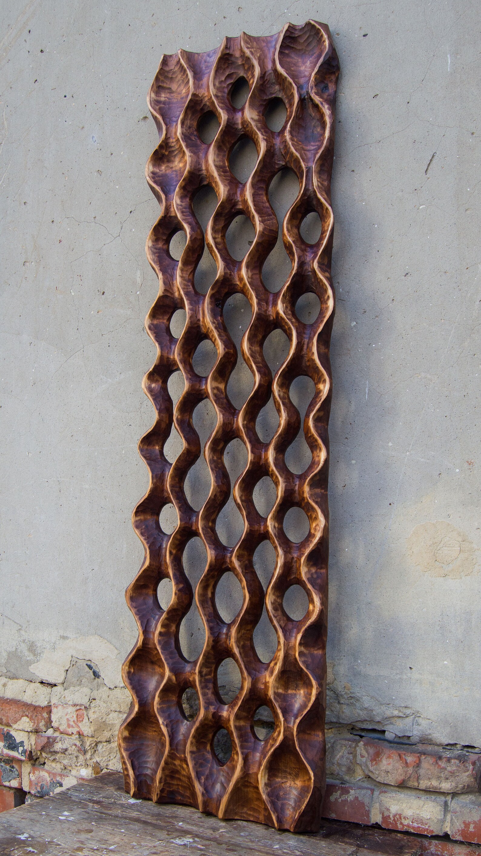 Wooden Hand Carved Panel waves Home Wall Decor - Etsy