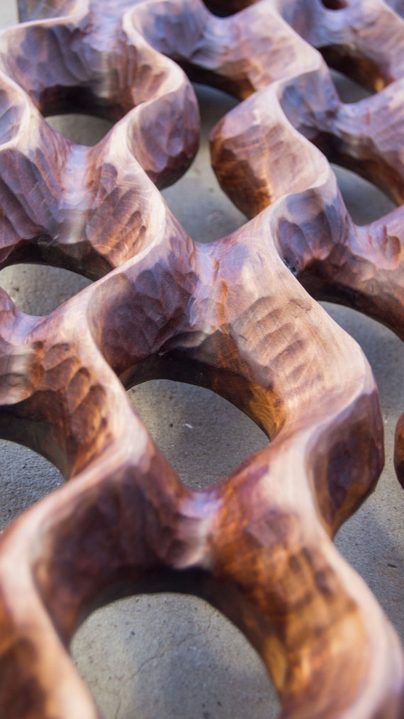 Wooden Hand Carved Panel waves Home Wall Decor | Etsy